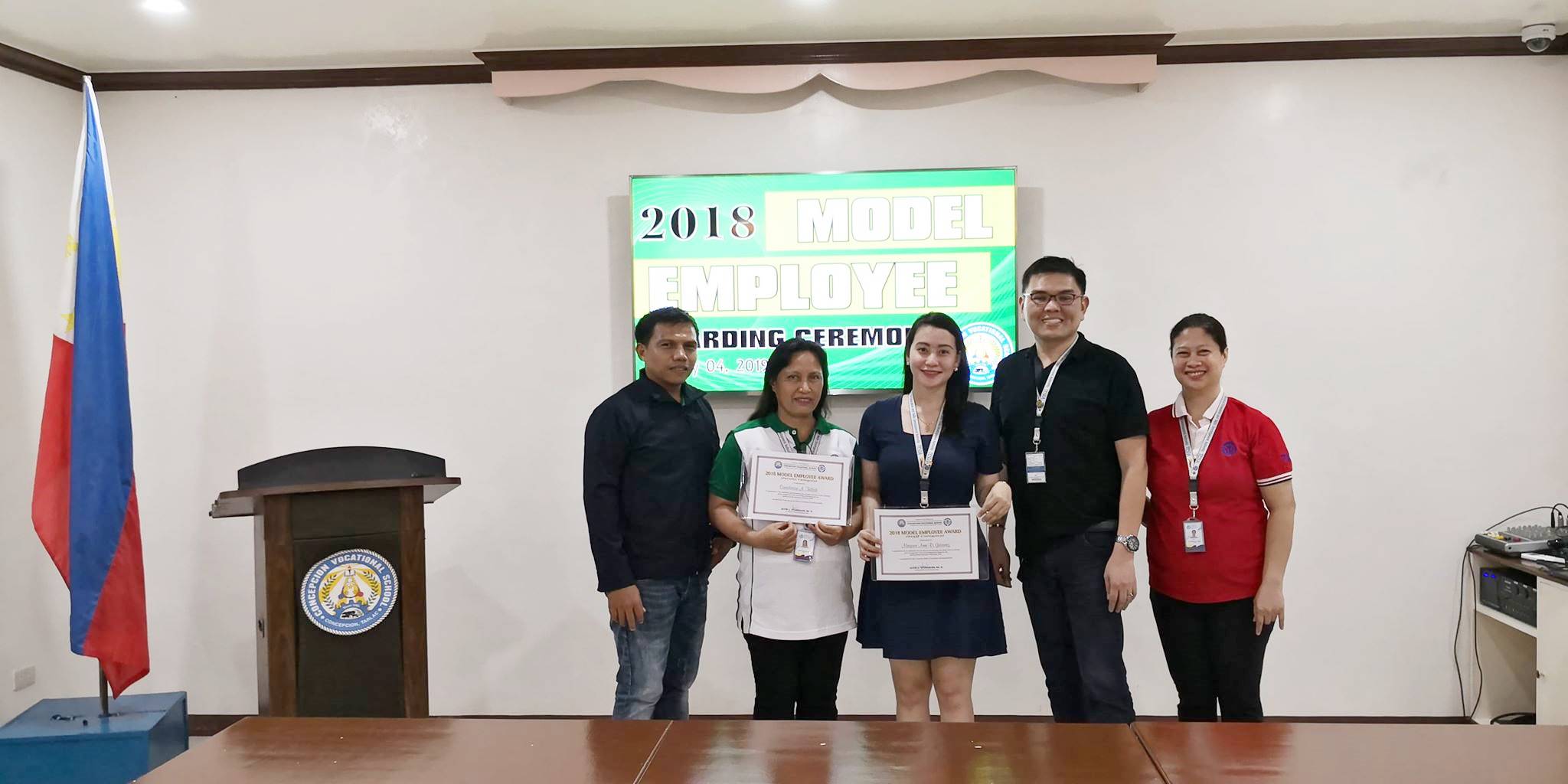 CVS’ 2018 Model Employees – Concepcion Vocational School
